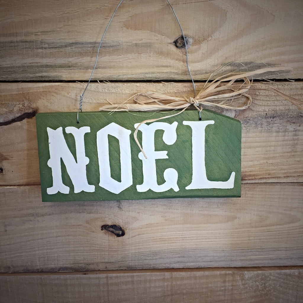 Noel - Christmas Hanging Wood Sign – Back Home Country Acres